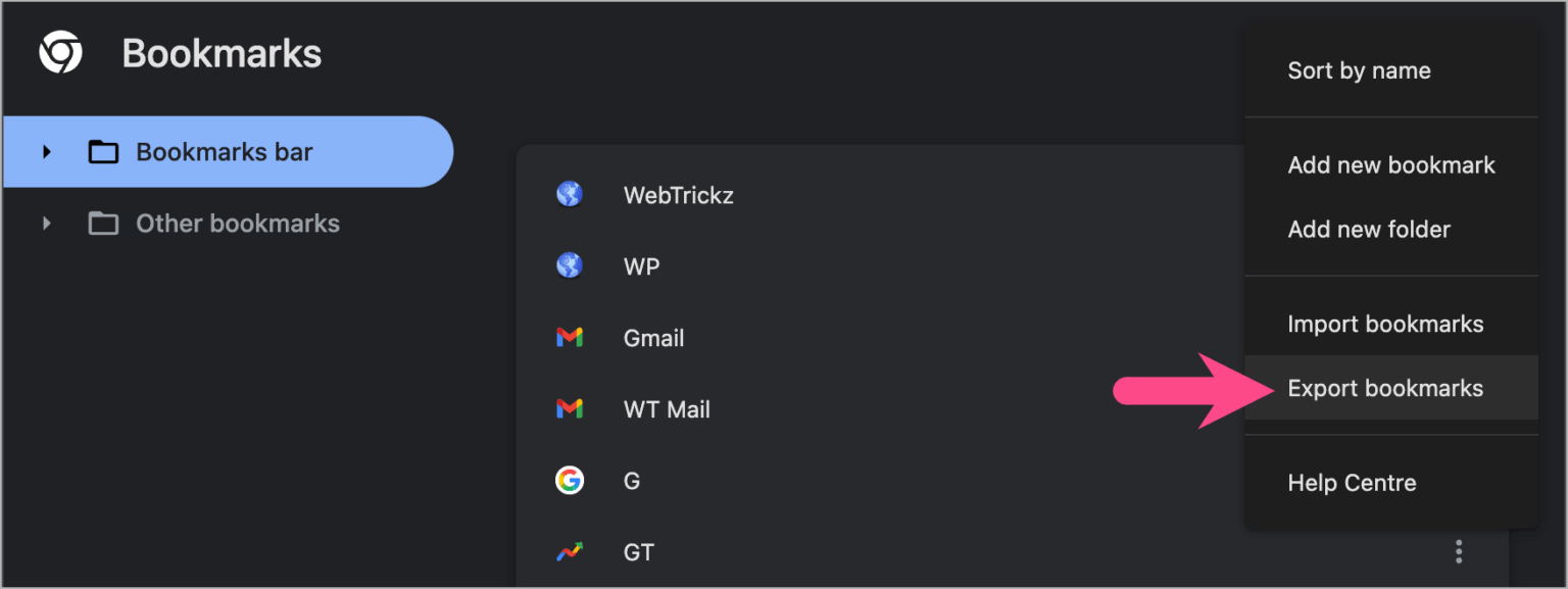 How to Export Bookmarks or Favorites from Microsoft Edge