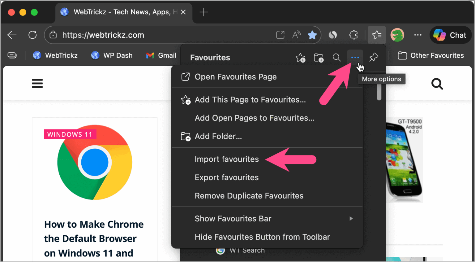 How to Export Bookmarks or Favorites from Microsoft Edge