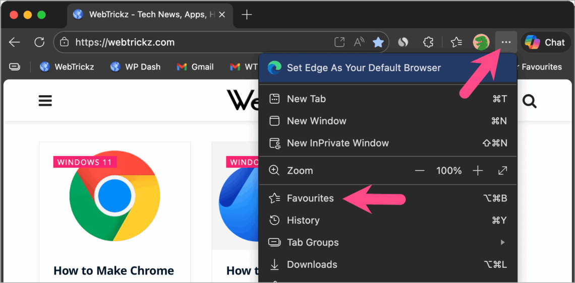 How to Export Bookmarks or Favorites from Microsoft Edge